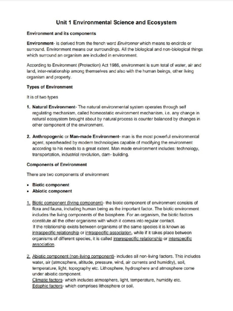 Unit 1 Env Pdf