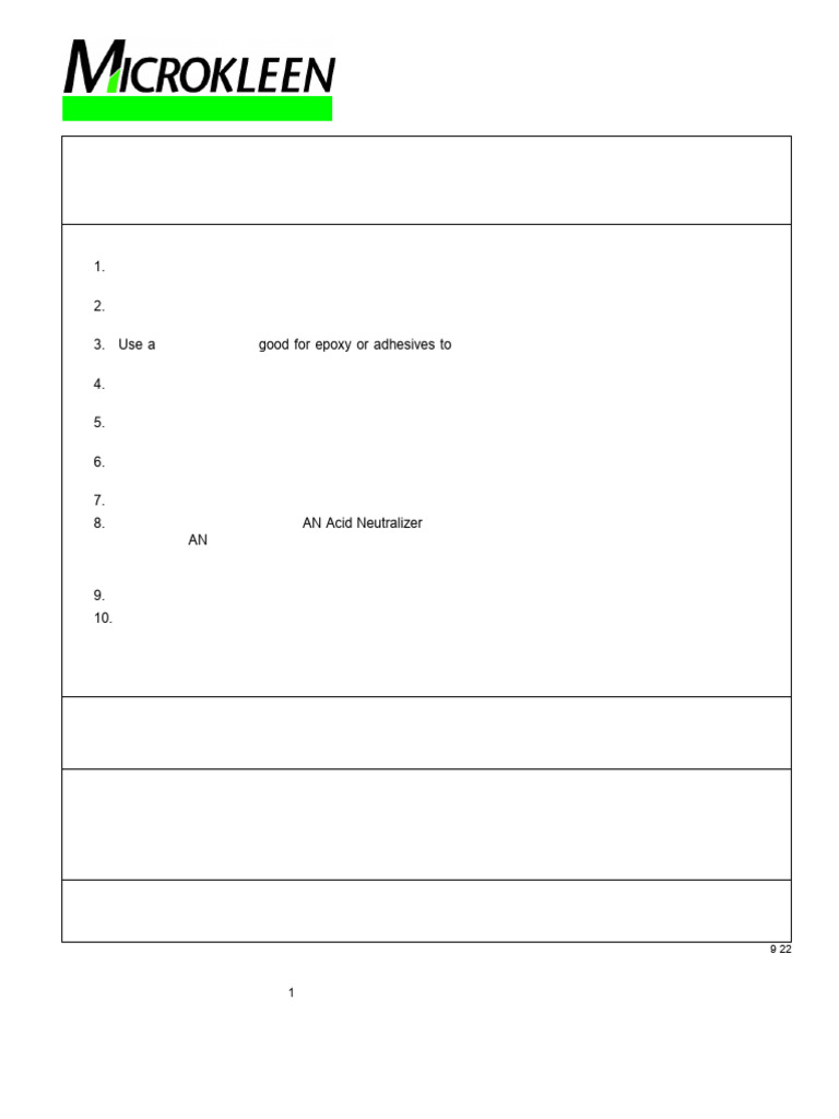 TECH DATA SHEET MicroKleen PLC 40 TS 56 9.22 | PDF