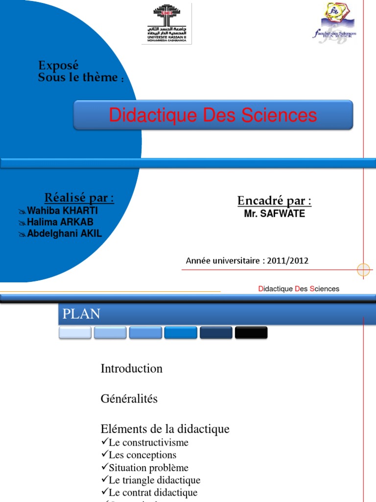Diapo Didactique Finale | PDF | Science | Cognition