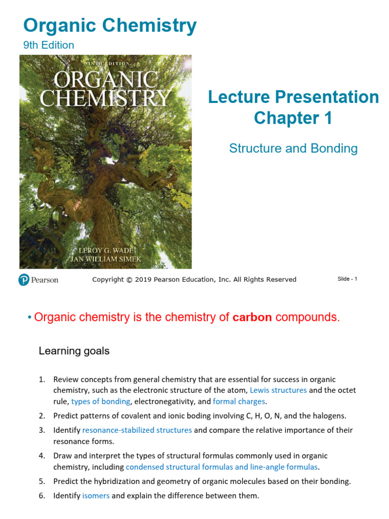 Wade 9e CH01 Lecture Slides | PDF