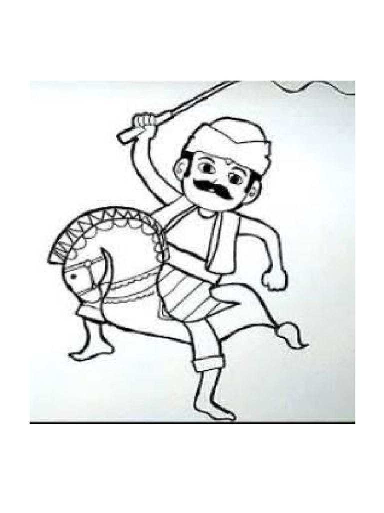 Gambar Mewarnai Kuda Lumping | PDF