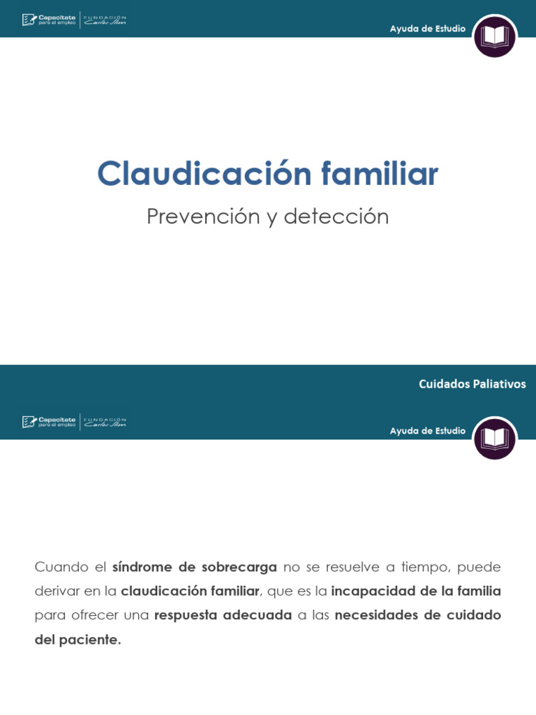 Claudicación Familiar | PDF | Relaciones personales, crianza y ...