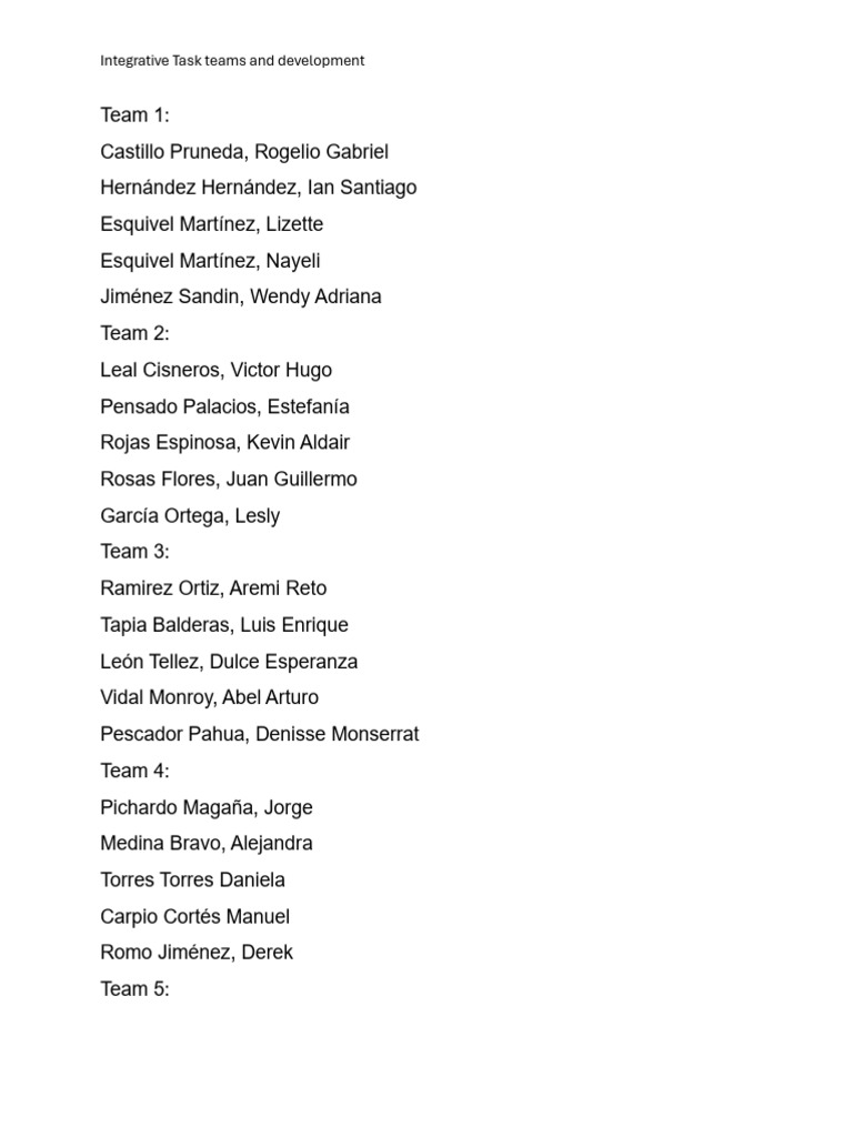 Integrative Task - ADVANCED 1, 2024-II | PDF