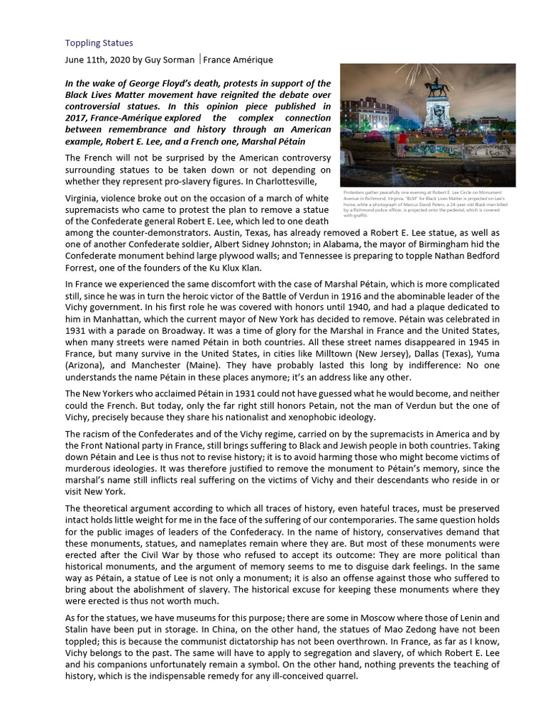 Toppling Statues | PDF