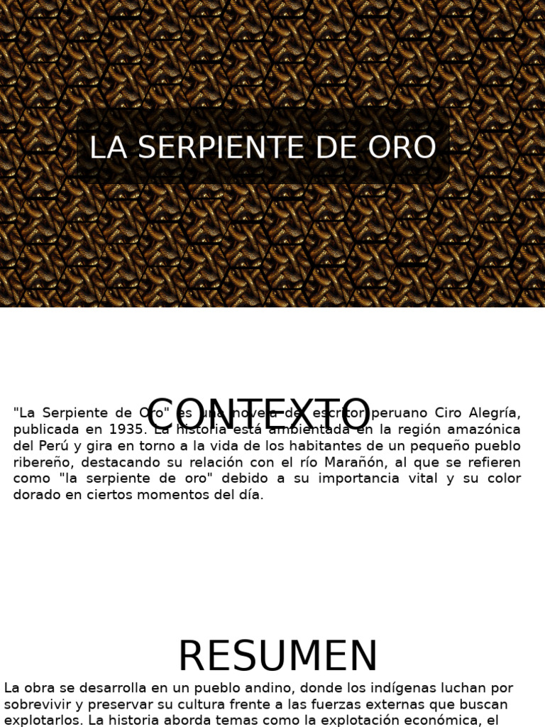 La Serpiente de Oro | PDF