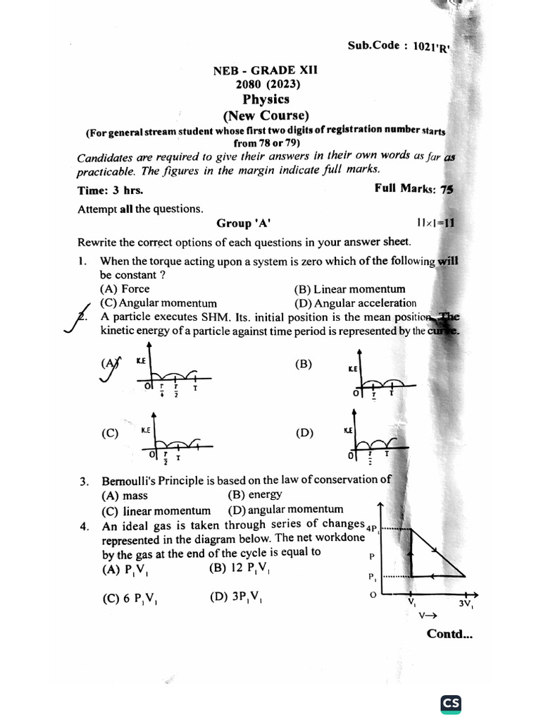 101-Physics-Class-12 Model Question | PDF