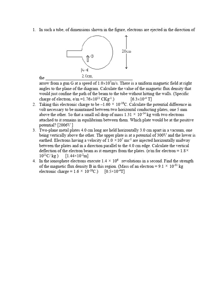 Numerical Problems of Modern Physics For First Term | PDF
