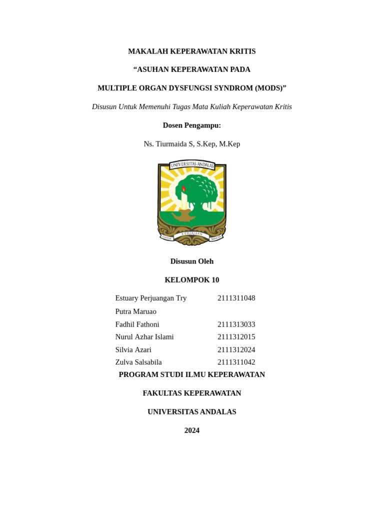 Makalah Pada MODS | PDF