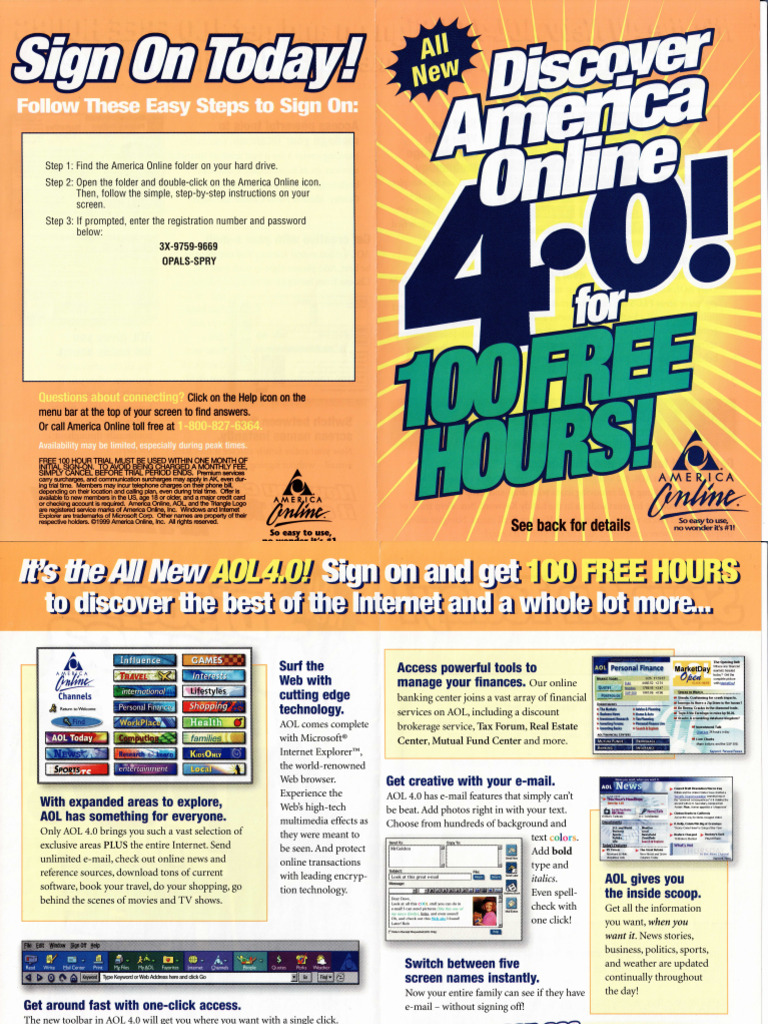 AOL 4.0 Ad From Imac | PDF