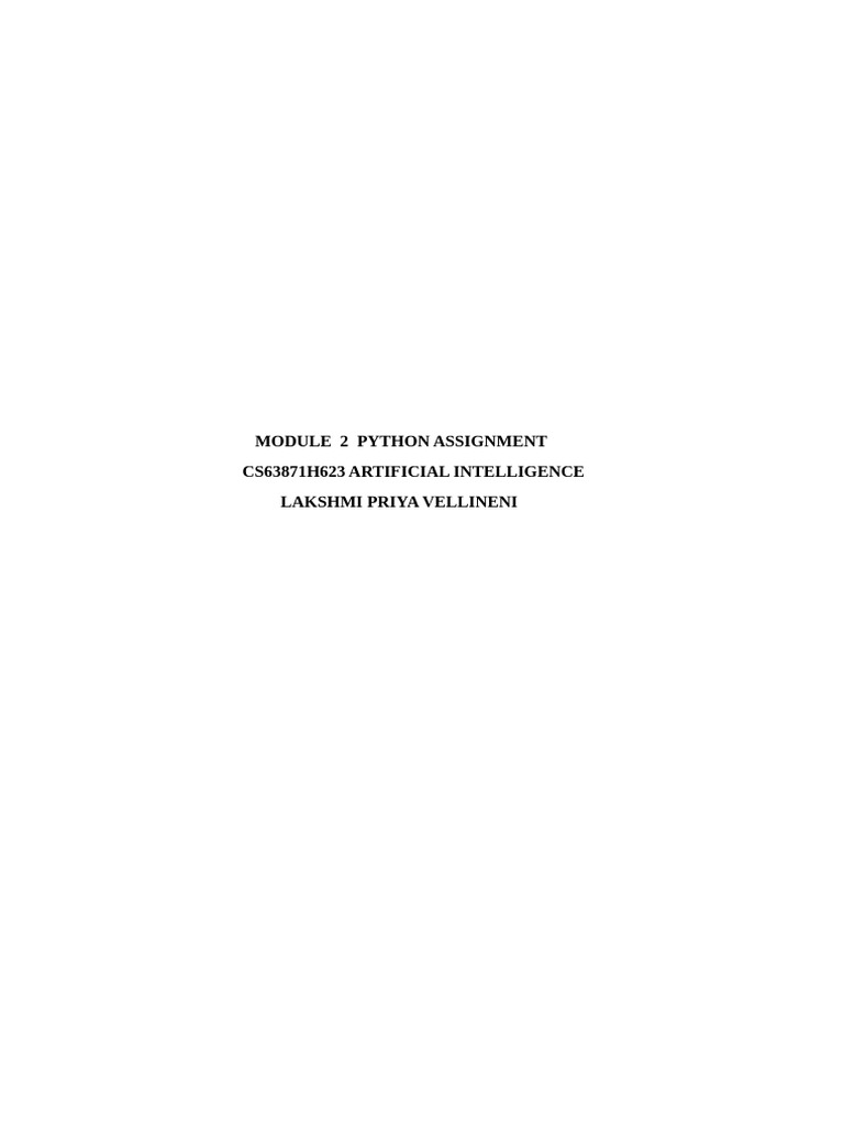Module 2 Python Assignment | PDF Module 2 Python Assignment | PDF