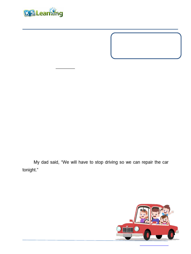 Grade 5 Fix Verb Tense Shifts A | PDF