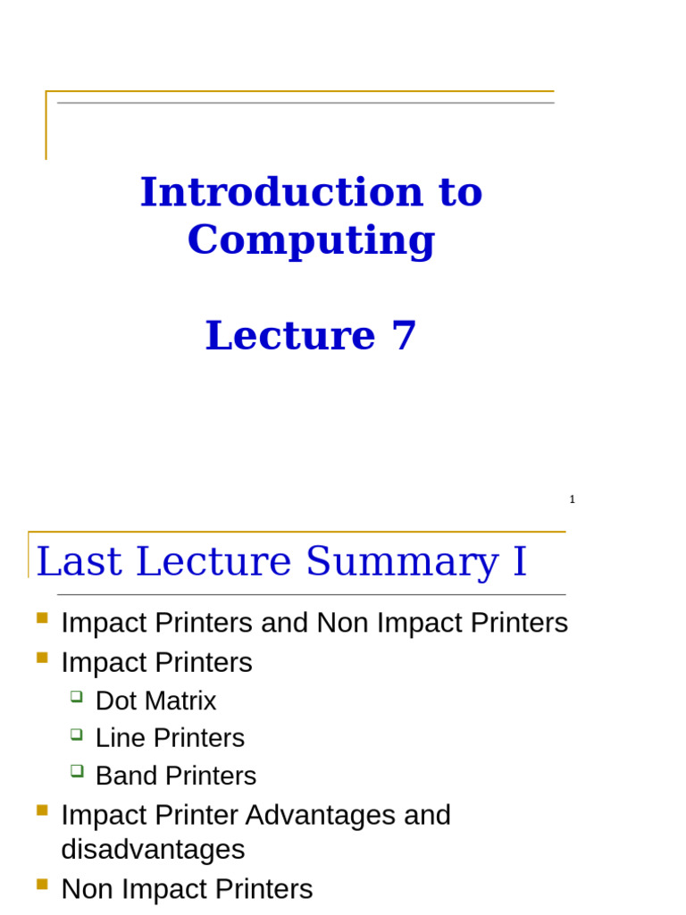 Lecture 7A | PDF