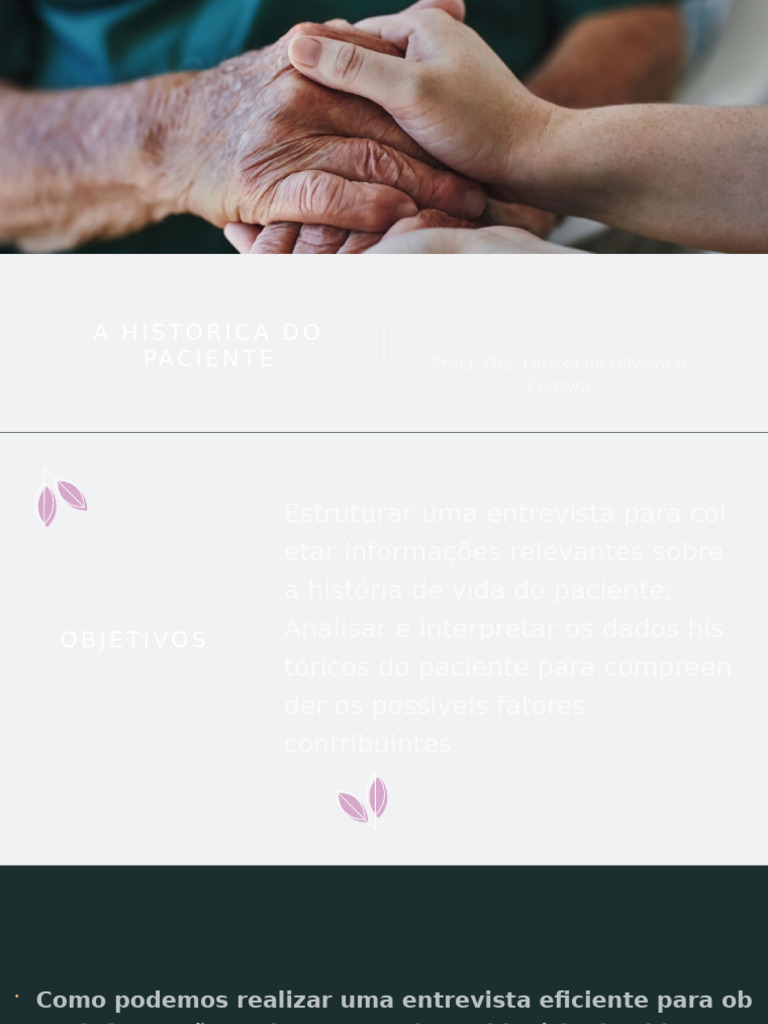 Aula 3 .2023.2 A Histo Ria Do Paciente PPTX | PDF