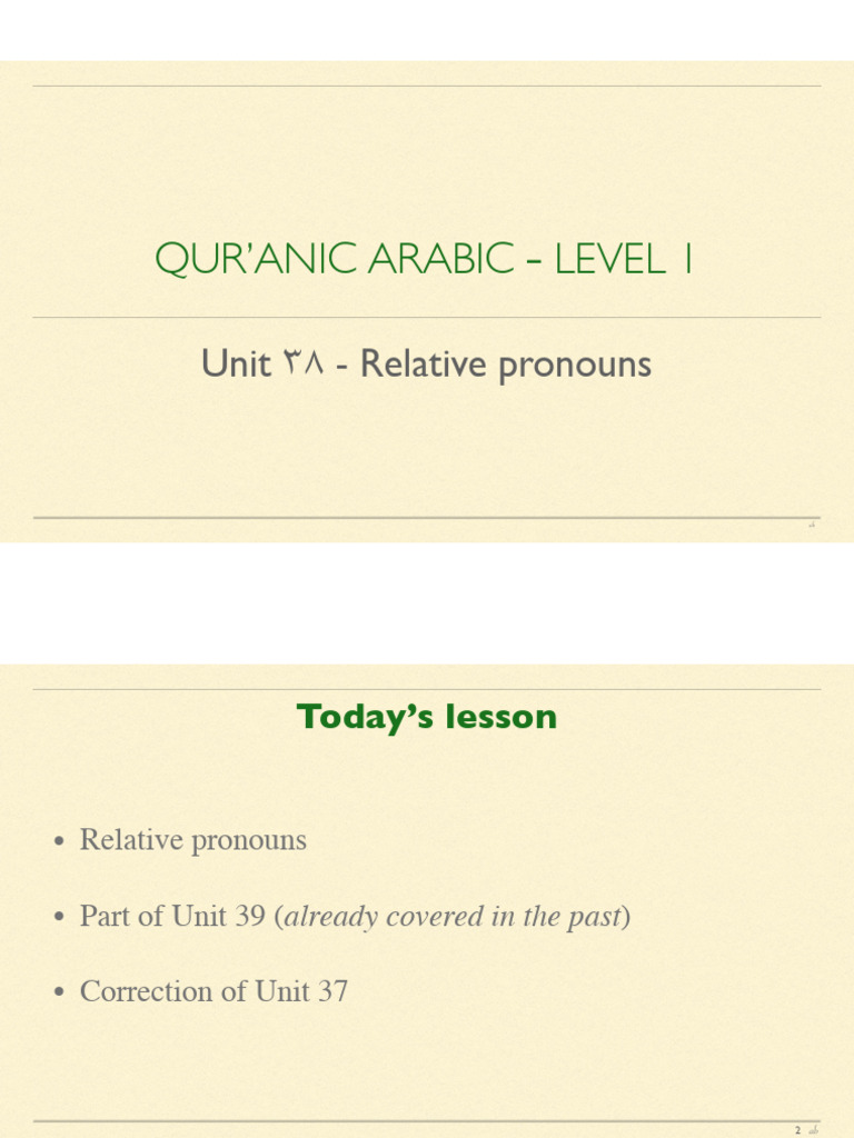 38 Relative Pronouns - Key | PDF