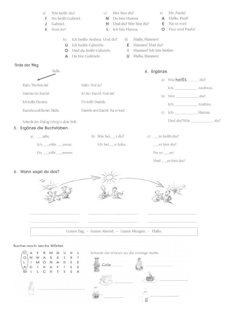 Germanski 6 Vezbi | PDF
