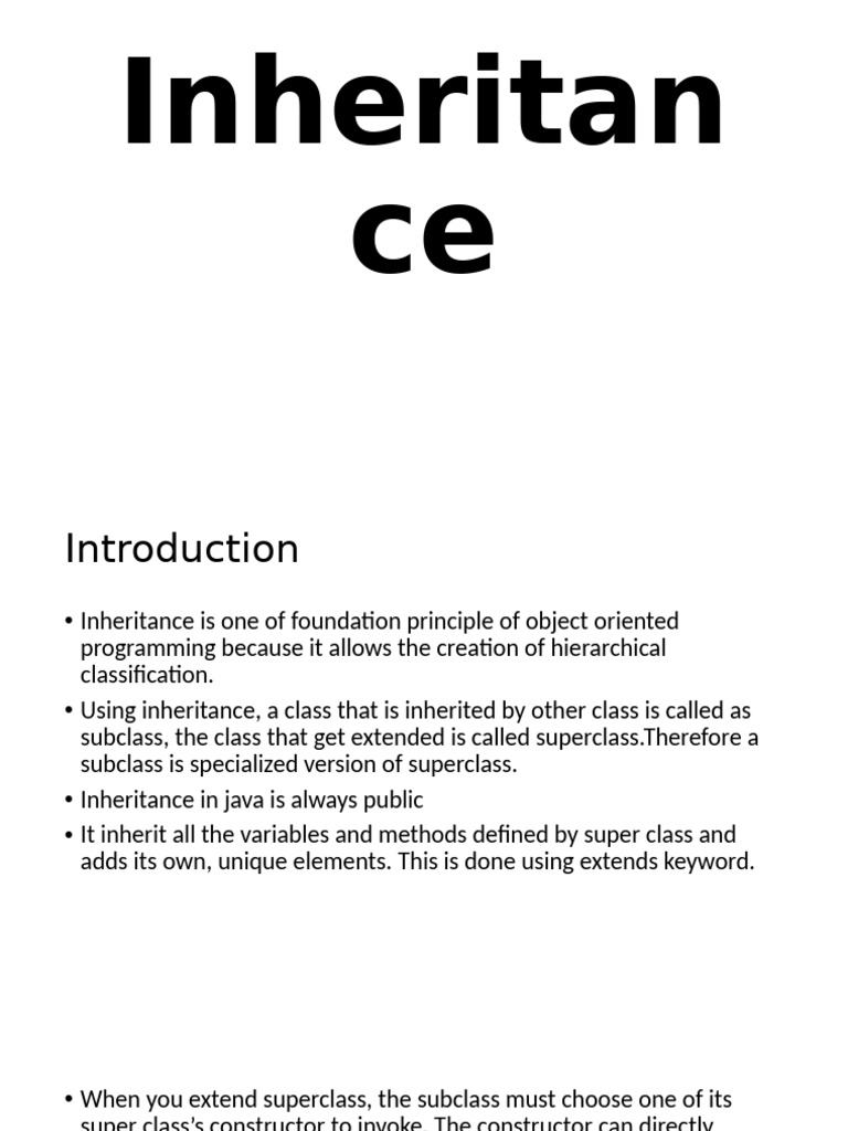 Inheritance and Interface | PDF