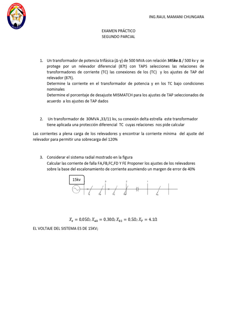 Examen Práctico Segundo Parcial | PDF | Ciencia y matemáticas