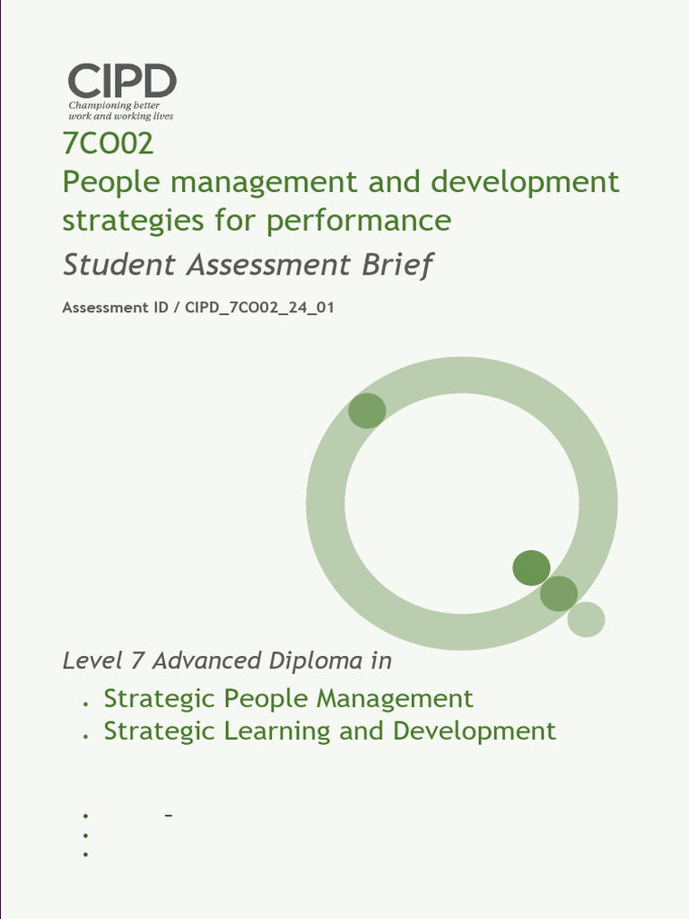 7CO02 Assessment Brief | PDF | Knowledge | Employment