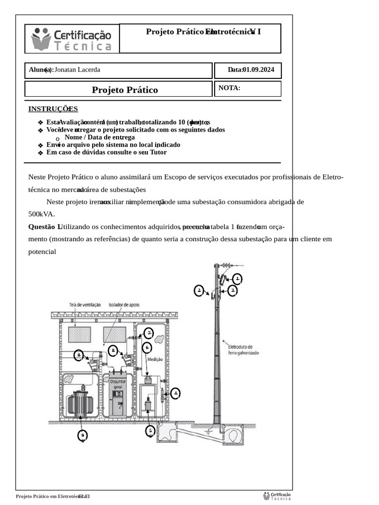 Projeto Pratico Em Eletrotecnica 3 Pdf