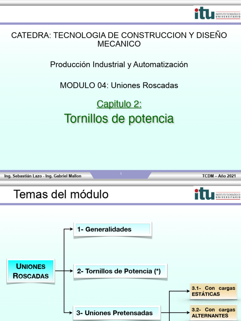 Cap2 - TornillosDePotencia - 2021 | PDF
