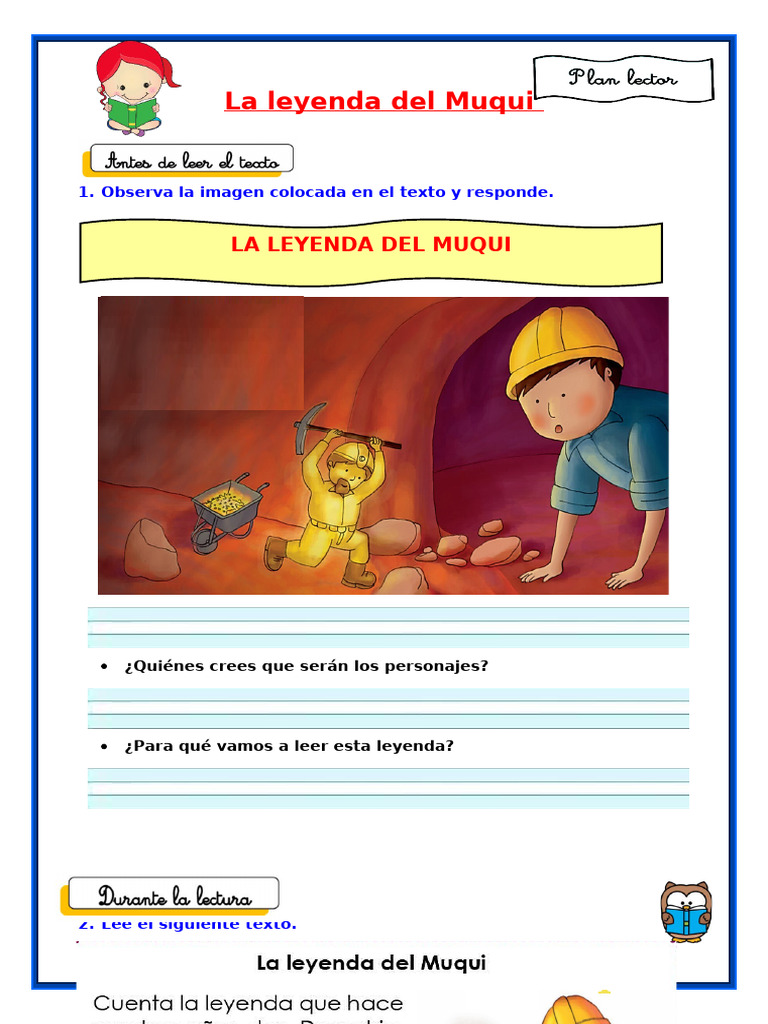 Ficha D4 Plan Lector El Muqui | PDF