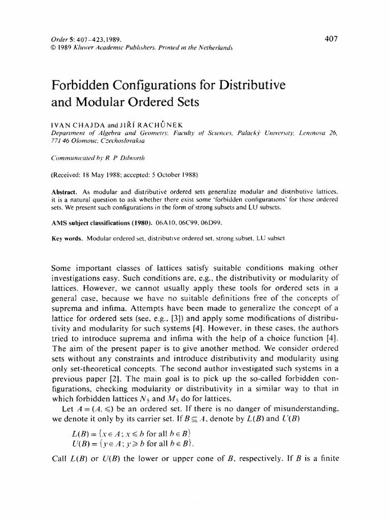 Forbidden Configurations | PDF