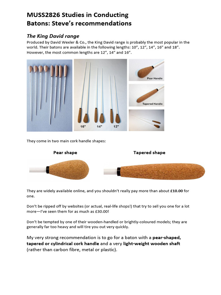 Best Conducting Batons Reviewed | PDF