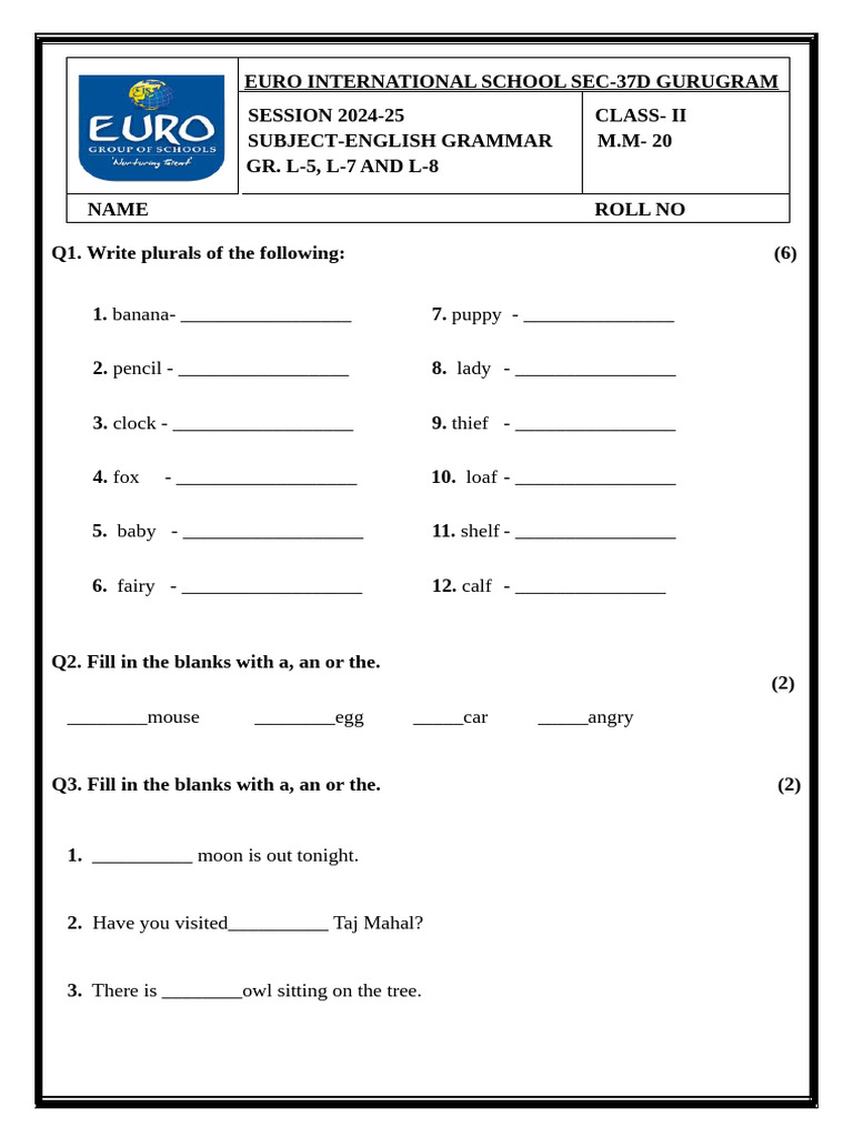 English Grammar L 5, L7, L8 | PDF