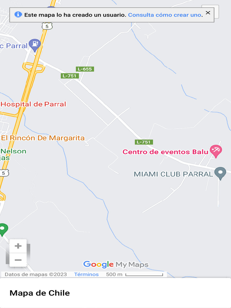 Mapa de Chile - Google My Maps | PDF