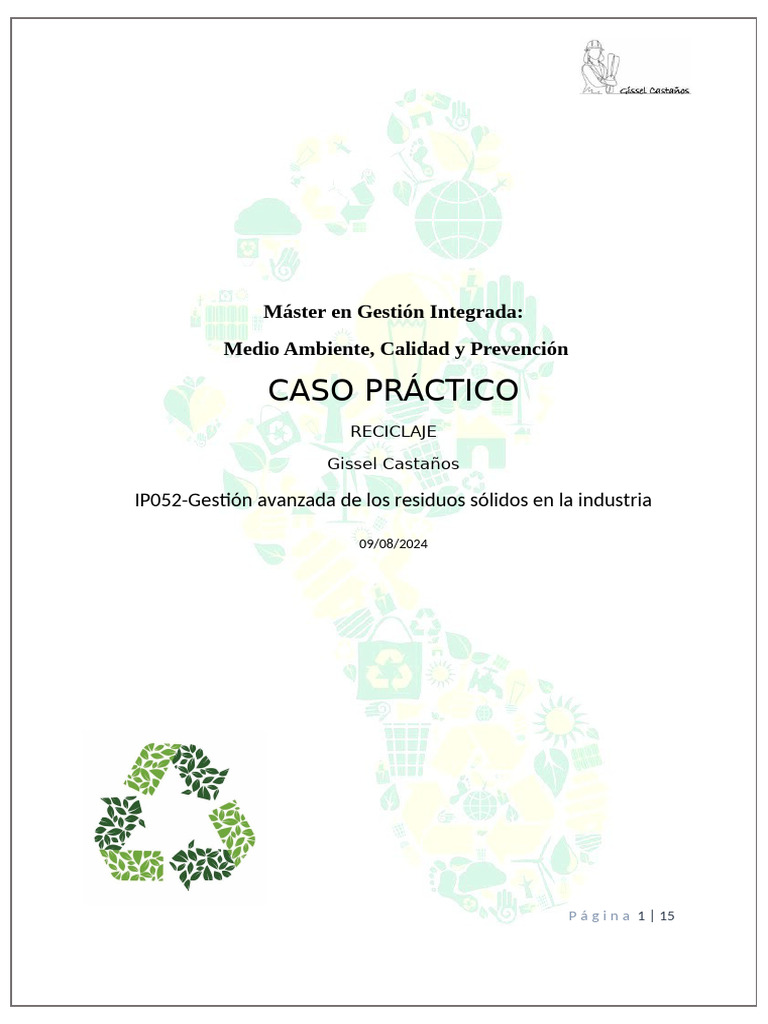 IP052-Reciclaje Gissel Castaños | PDF | Reciclaje | Adsorción