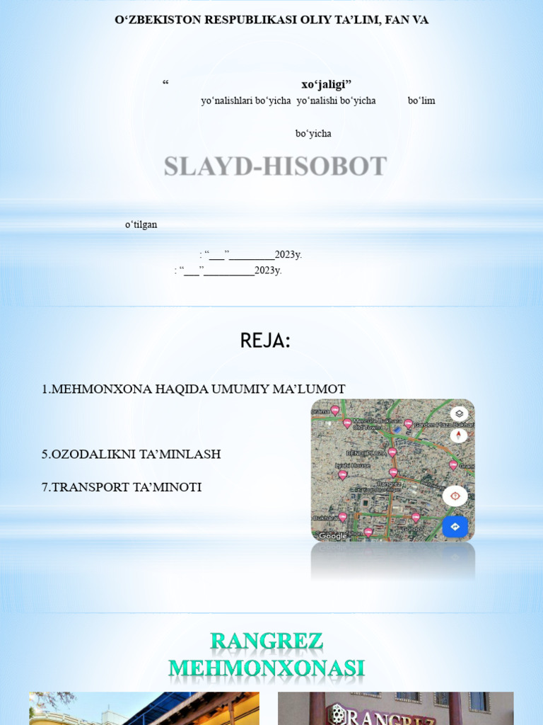 Taqdimot Namuna 2 | PDF