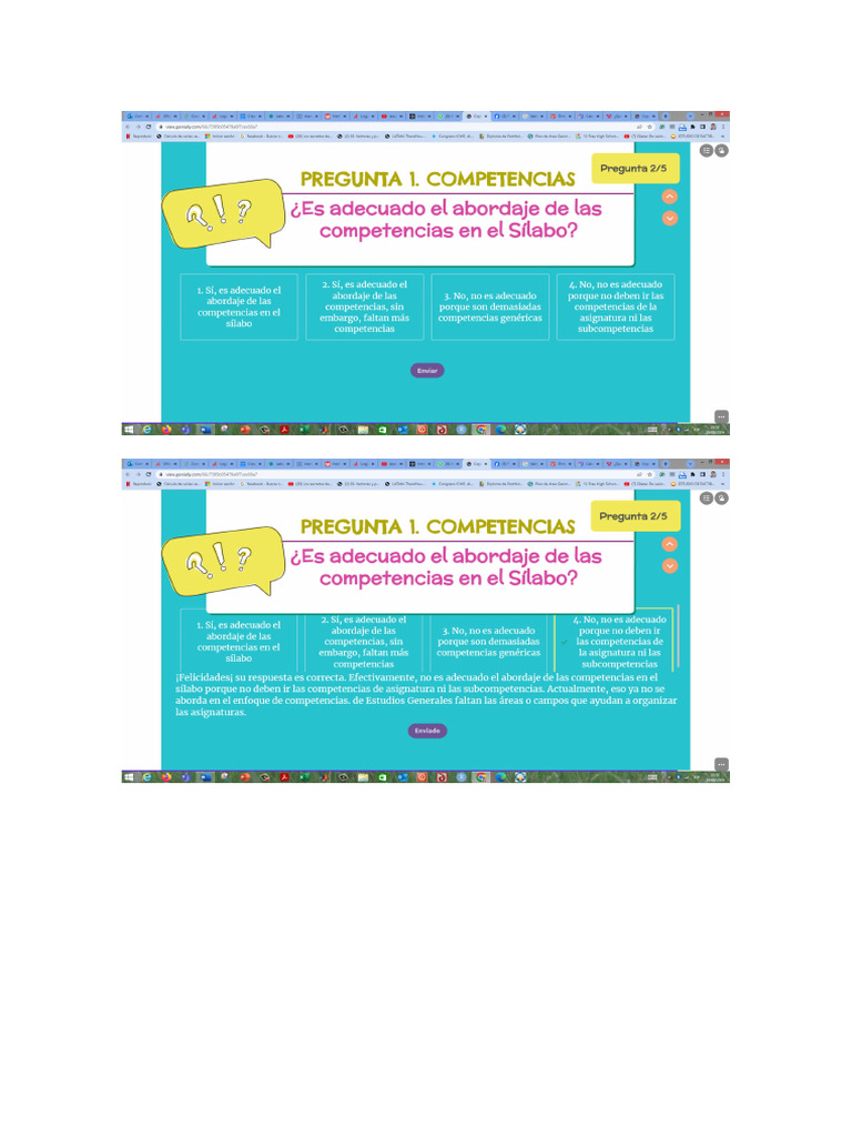 Preguntas Curso Competencias | PDF