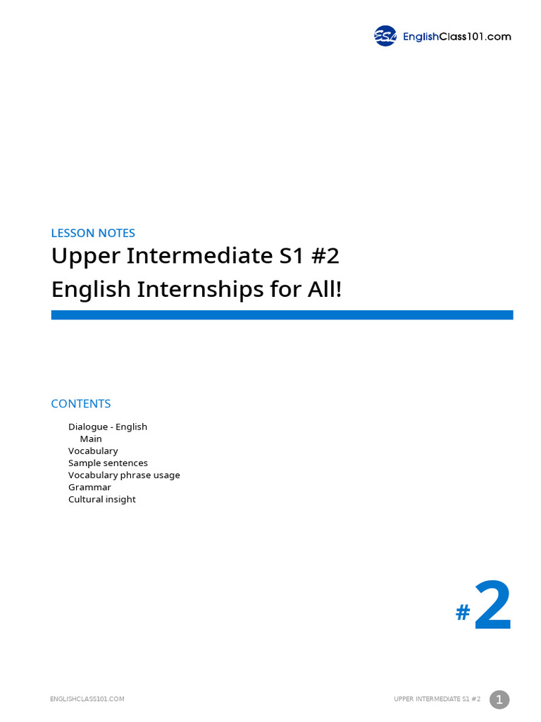 Englishclass 101 | PDF