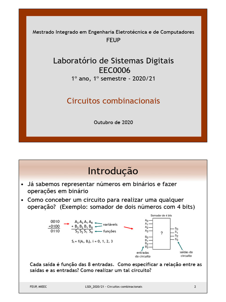 Circuitos Combinacionais | PDF