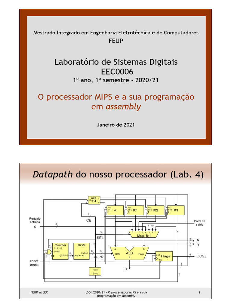 Programação em Assembly MIPS | PDF