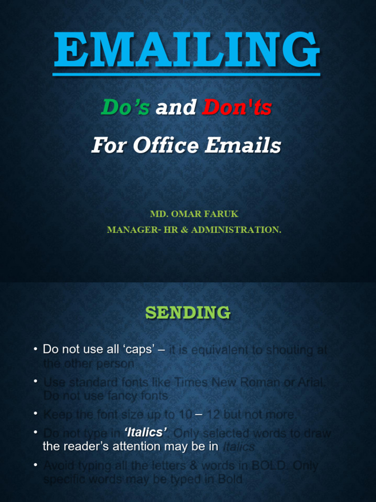 E Mail Etiquette | PDF