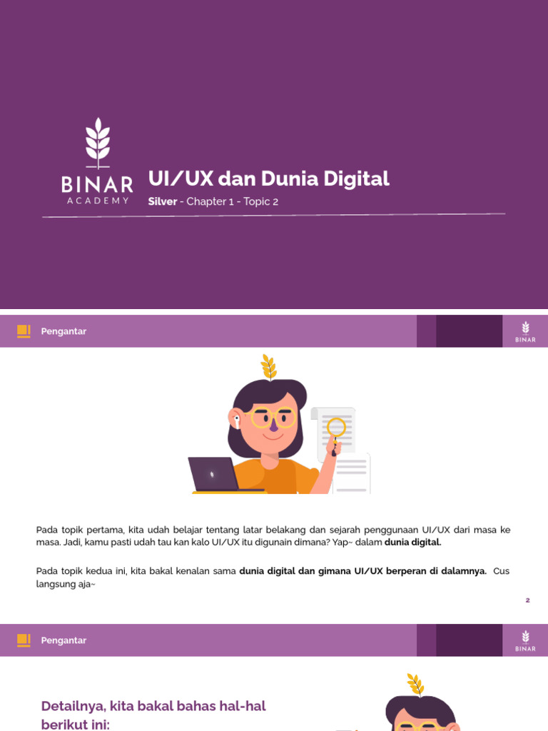 Chapter 1 Topik 2 Binar Academy | PDF