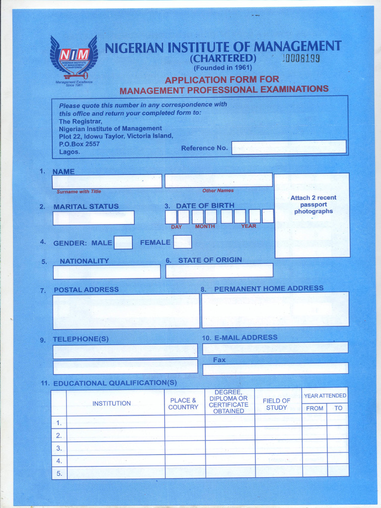 Mpe Exam Form | PDF