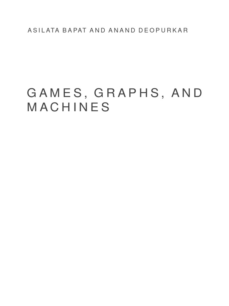 Games Graphs Machines | PDF