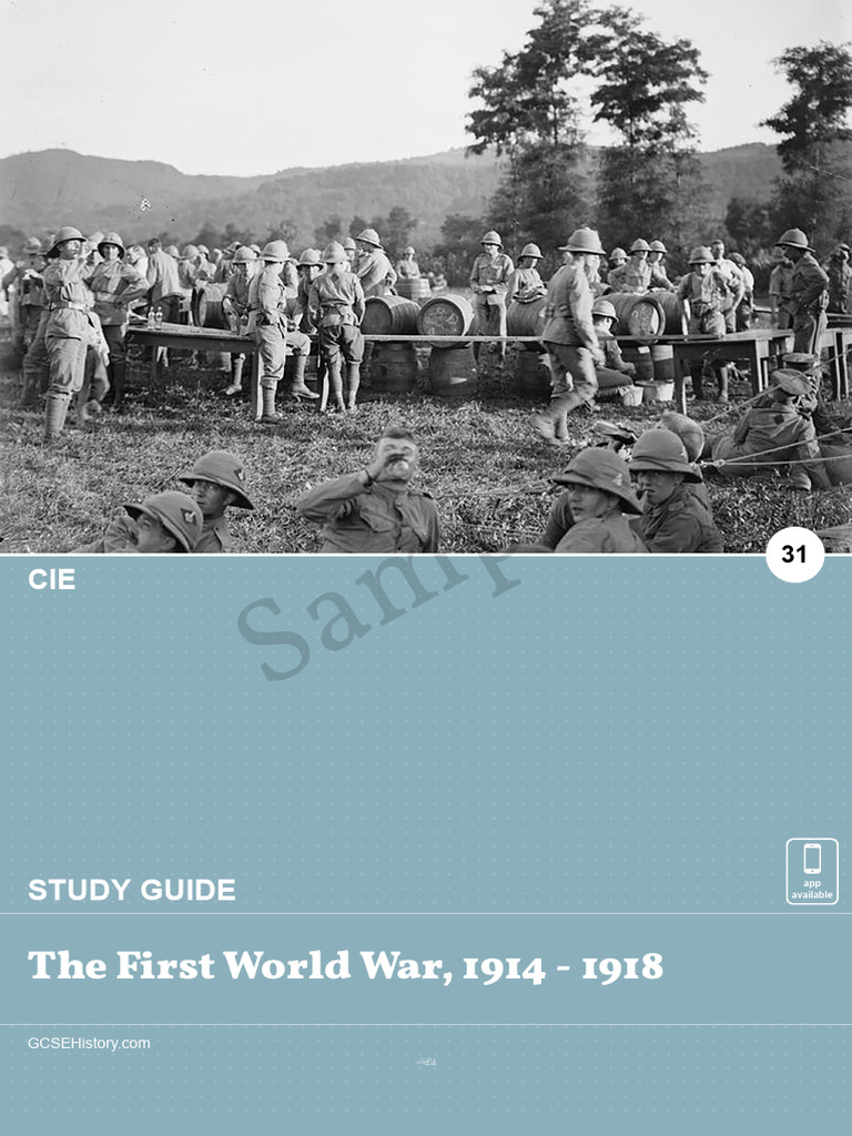 Cie Igcse ww1 | PDF