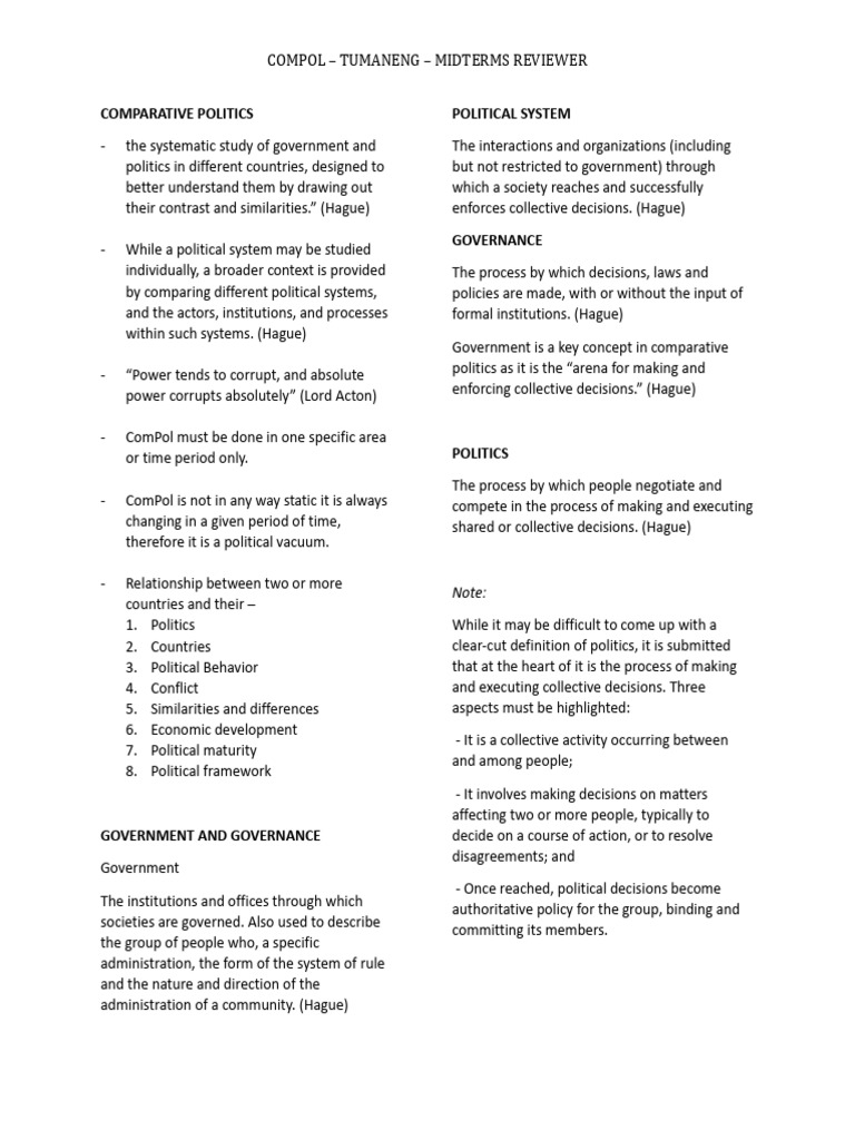 COMPOL Reviewer | PDF