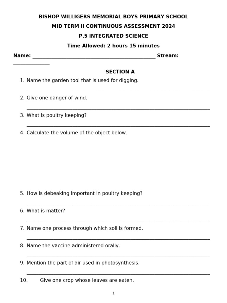 P.5 Integrated Science Assessment 2024 | PDF | Vaccines | Home & Garden