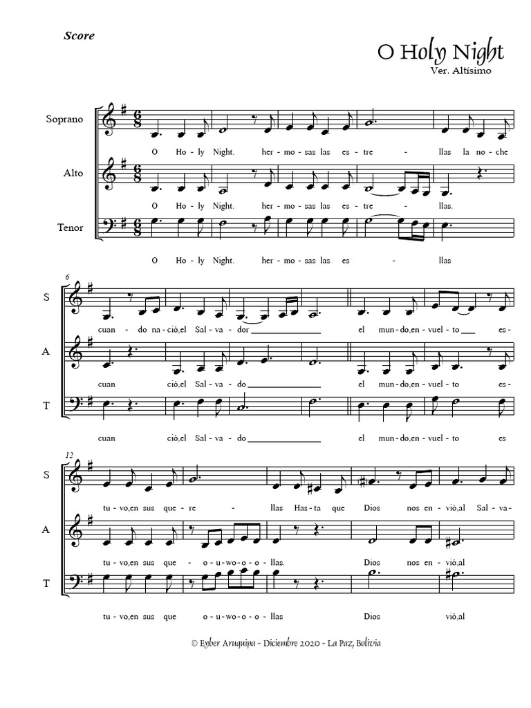O Holy Night | PDF