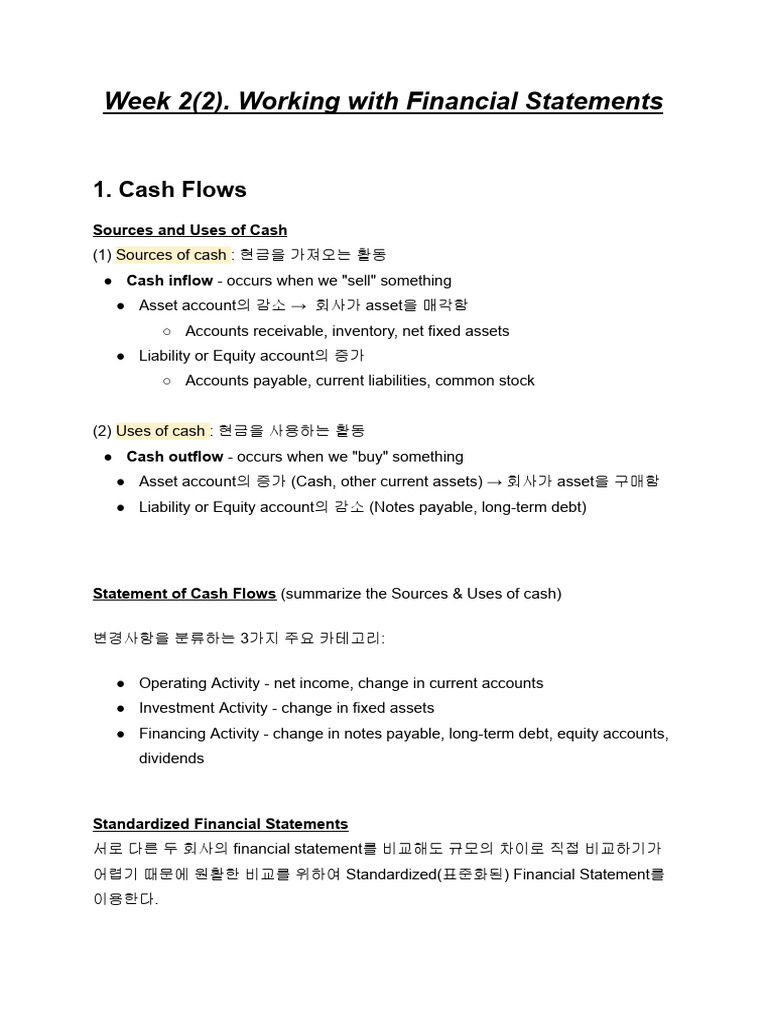 2-2. Working With Financial Statements | PDF