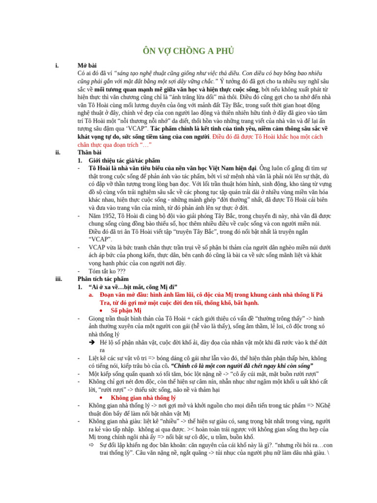 Ôn V CH NG A PH | PDF