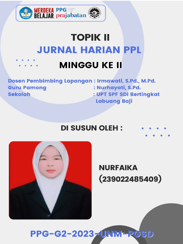 Topik 2 Jurnal Harian PPL Observasi - NURFAIKA | PDF
