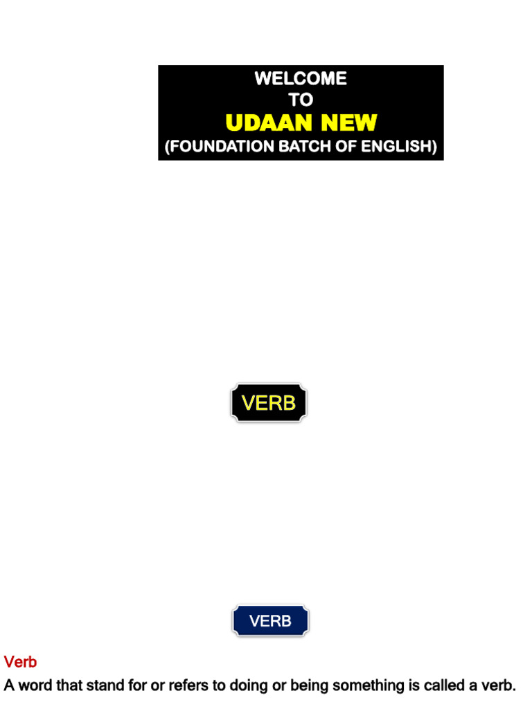 Verb PDF | PDF