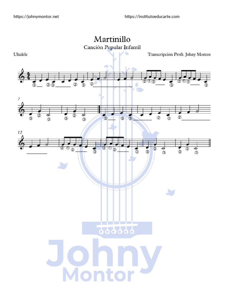 Martinillo - Ukulele | PDF