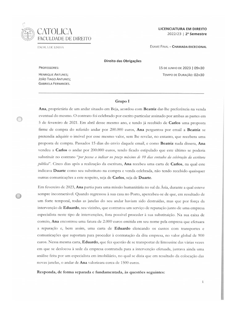 Dir Obrig (Junho) | PDF