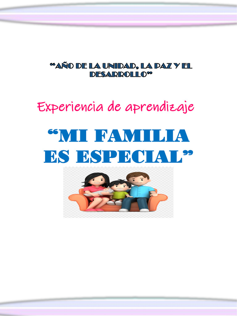 Mi Familia Es Especial | PDF